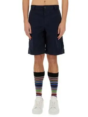 Paul Smith Cargo Bermuda Shorts - Blue