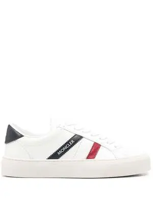 Moncler Monaco Suede Sneakers - White