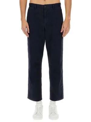 Paul Smith Slim Fit Cotton Stretch Pants - Blue