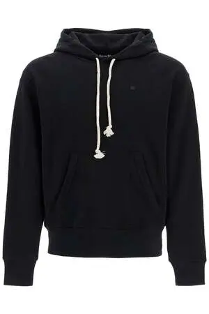 Acne Studios Sweatshirt With 'face' Patch - Black