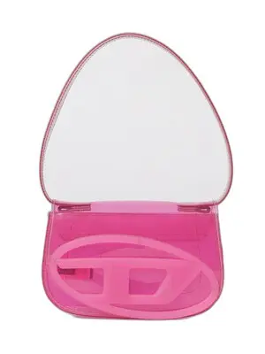 DIESEL® DIESEL 1dr-iconic Shoulder Bag In Transparent TPU Fuchsia
