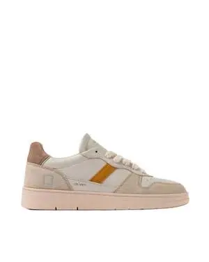D.a.t.e. Lace-up Leather Sneakers - Ivory