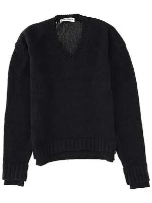 Our Legacy False V-neck Low Twist Merino - Black