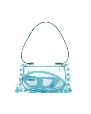 DIESEL® Mini Tote Bag With Chain Strap - Blu
