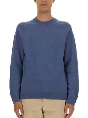 Paul Smith Merino Wool Crew Neck Sweater - Blue