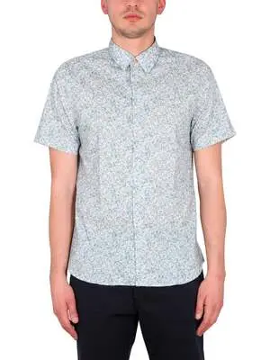 Paul Smith Wave Print Shirt For - Azure