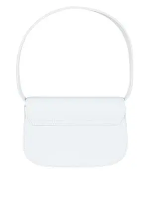 DIESEL® 1dr-iconic Shoulder Bag In Nappa Leather - Bianco