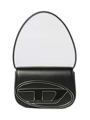 DIESEL® 1dr-iconic Shoulder Bag In Nappa Leather - Black