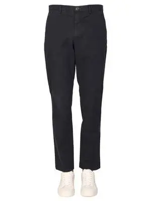 Paul Smith Regular Fit Cotton Trousers - Blue