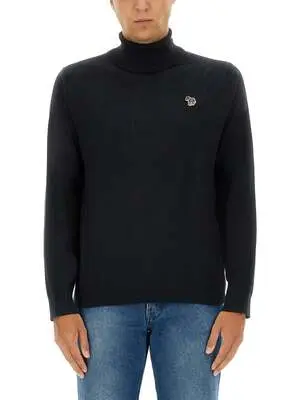 Paul Smith Zebra Print Shirt - Black