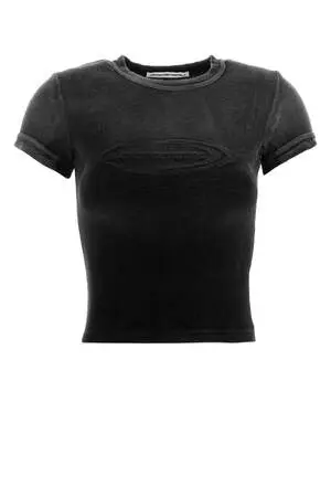 Alexander Wang Stretch Terry T-shirt - Black