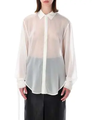 THE FRANKIE SHOP Verlin Sheer Chiffon Shirt