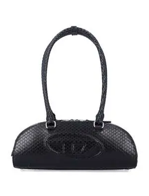DIESEL® Elongated Shoulder Handbag - Black