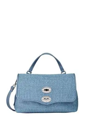 ZANELLATO Woven Mini Tote Bag - Navy