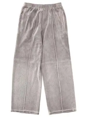 Alexander Wang Crystal Hotfix Mid-rise Terry Sweatpant - Grey