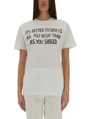 Moschino Regular Fit T-shirt With Graphic Print - White