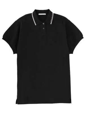 Alexander Wang Cotton Mini Polo Dress - Black