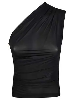 Elisabetta Franchi Top In Jersey - Nero