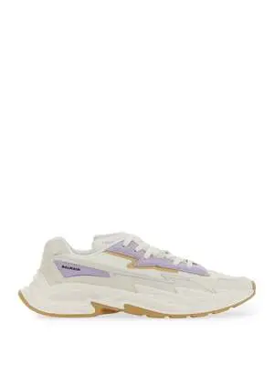 Balmain Run-row Leather Trainers - Ivory