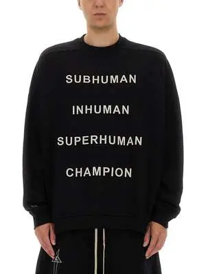 CHAMPION X RICK OWENS Rick Owens X Champion Jumbo Sweatshirt - Black
