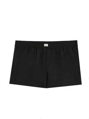 Dolce & Gabbana Logo-plaque Swim Shorts - Black