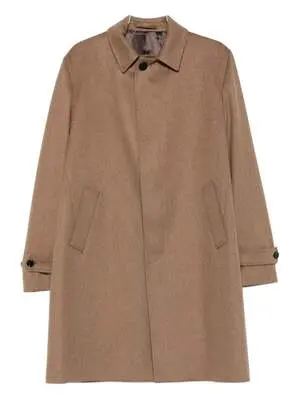 LARDINI Single-breasted Wool Jacket - Brown