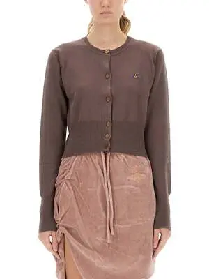 VIVIENNE WESTWOOD Cotton And Cashmere Blend Cardigan