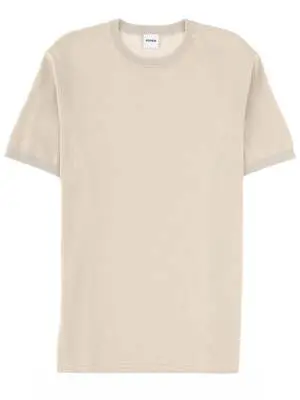 Aspesi Cotton Crewneck Short Sleeve Knit T-shirt - Beige