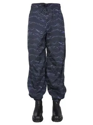MARCELO BURLON COUNTY OF MILAN Nylon Camo Lounge Pants - Blue