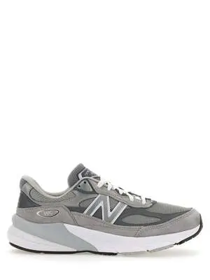 NEW BALANCE 990v6 Usa Crafted Suede And Mesh Sneakers - Grey