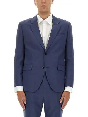 Hugo Single-breasted Long-sleeved Jacket - Blue