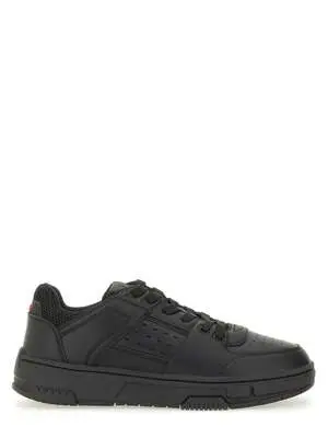 Hugo Rhythm" Lace-up Sneakers With Mesh Detailing