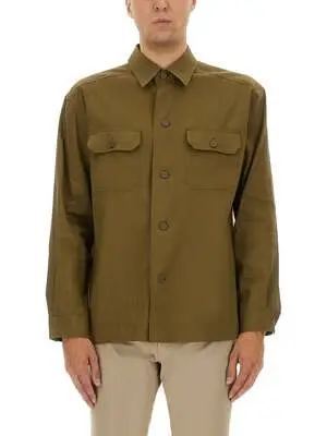 BOSS Flat Pocket Shirt - Brown