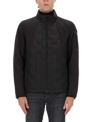 BOSS Quilted Zip-up Jacket - Black