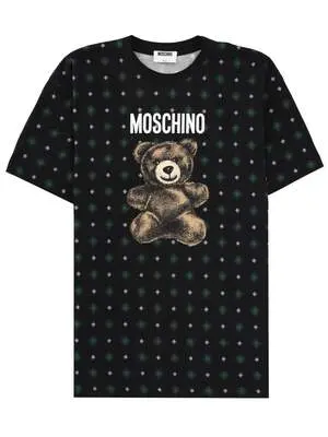 Moschino Printed Cotton T-shirt - Black