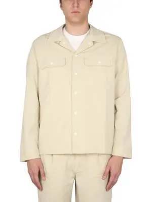 Howlin' Bowling Neck Cotton Mini Shirt