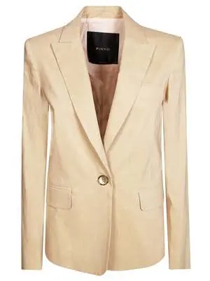Pinko Freda Stretch Linen Blend Blazer