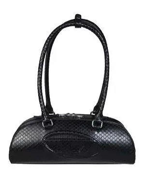 DIESEL® Dome Shoulder Bag Mini Size - Nero