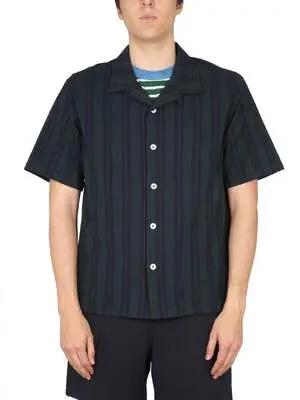 Howlin' Bowling Neck Cotton Shirt - Multicolour