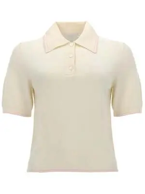 A.p.c. Cotton Polo Shirt - Ivory
