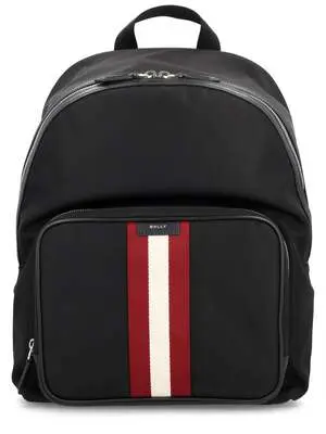 Bally Code Backpack In Nylon - Black