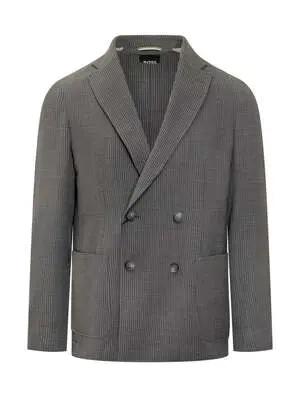 BOSS Soft Fabric Blazer - Silver