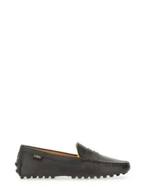TOD`S Tod's Gommino Leather Loafers - Black