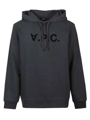 A.p.c. Logo Hoodie - Black