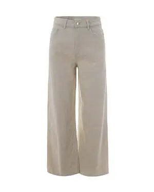 A.p.c. Organic Cotton Wide-leg Trousers - Bleachedout