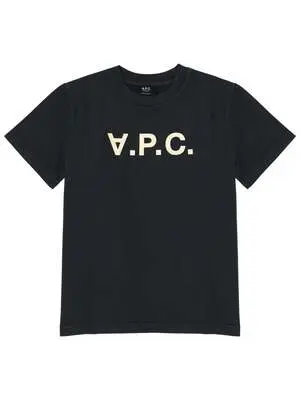 A.p.c. Organic Cotton Crewneck T-shirt - Black