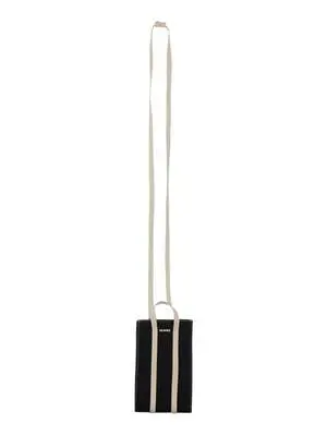Sunnei Parallelepiped Cell Phone Holder With Logo - Black