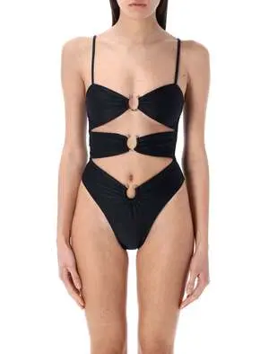 SWIM BY DI Malibu Cut-out One-piece Swimsuit - Black