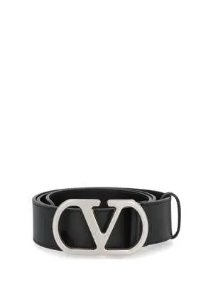 Valentino Garavani Vlogo Signature Leather Belt