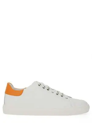 Moschino Leather Lace-up Sneakers